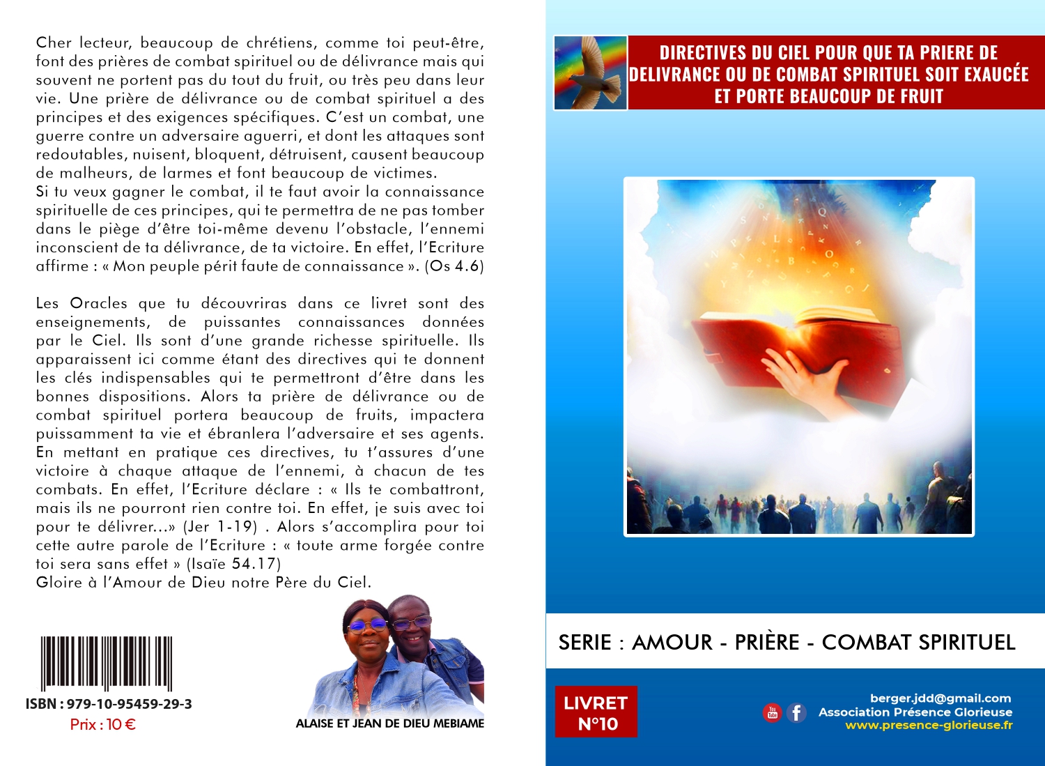 NOUVEAU Livret 10 - DIRECTIVES DU CIEL POUR QUE TA PRIERE DE DELIVRANCE OU DE COMBAT SPIRITUEL ...